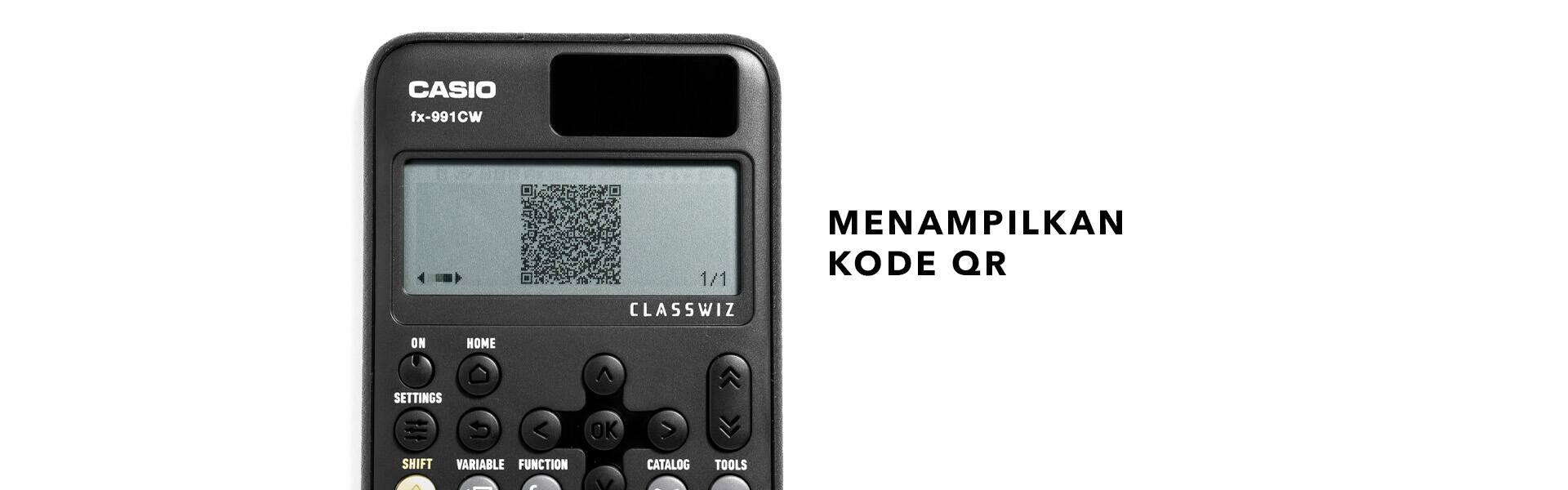 Menampilkan kode QR | CASIO INDONESIA