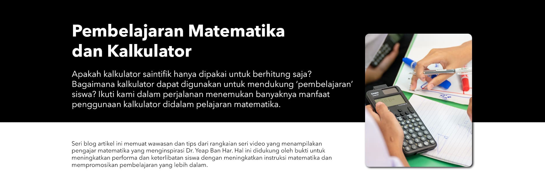 Pembelajaran Matematika dan Kalkulator | CASIO INDONESIA