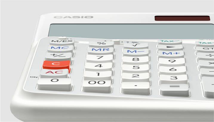 Basic Calculators - Features of Ergonomic Calculators | CASIO