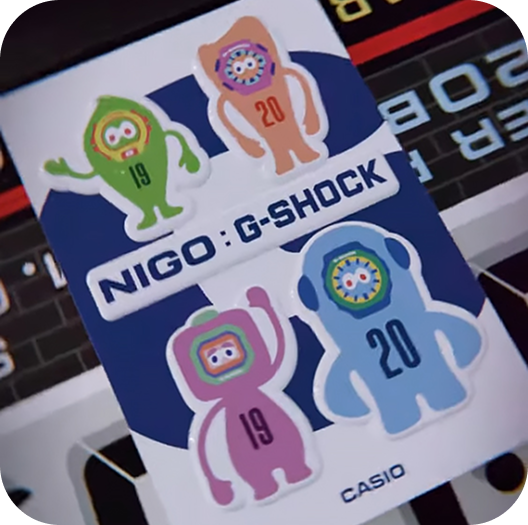”NIGO : G-SHOCK” WE ARE STICKERS NOW! | CASIO