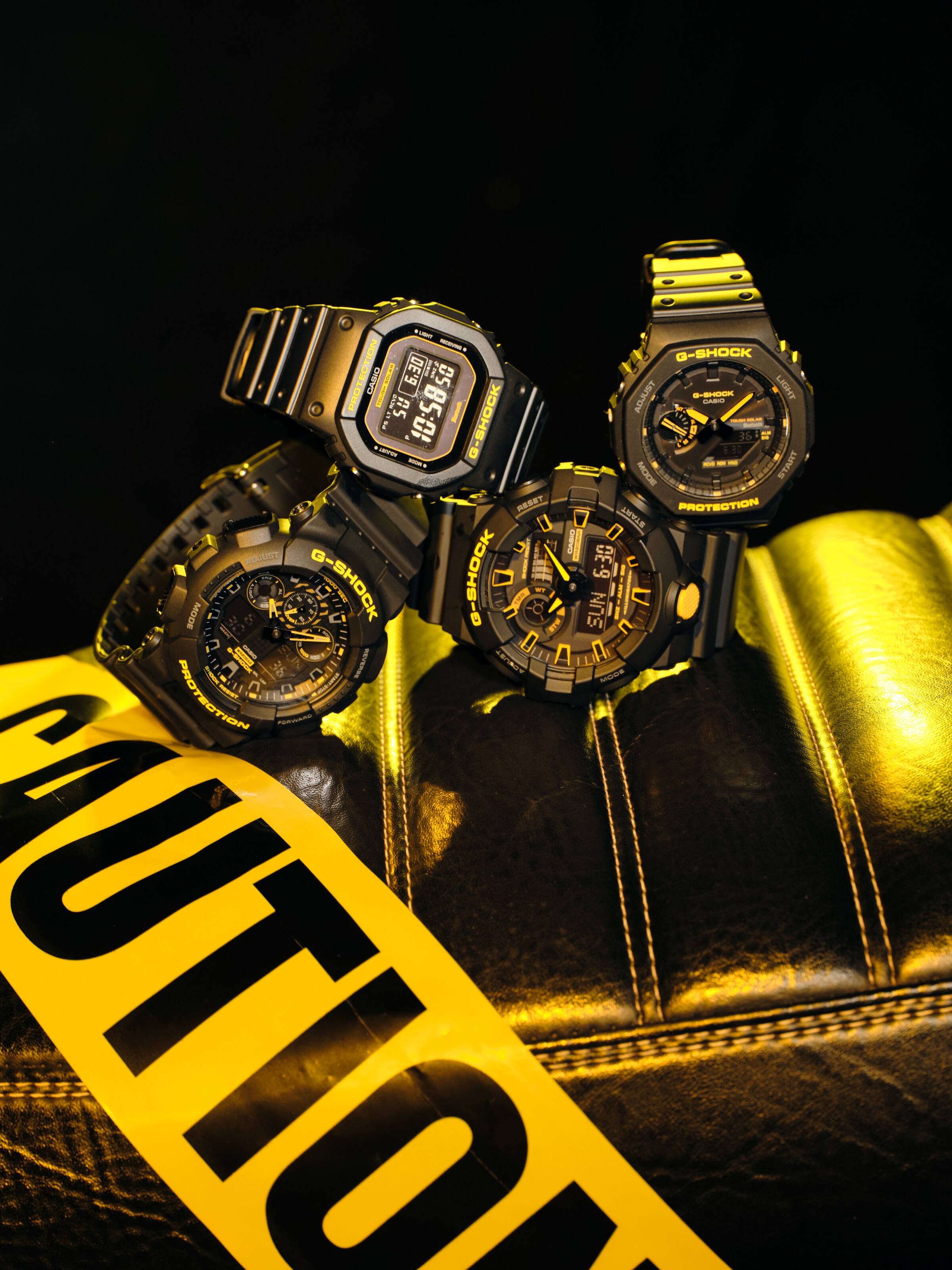 G SHOCK X Caution Yellow G SHOCK SINGAPORE