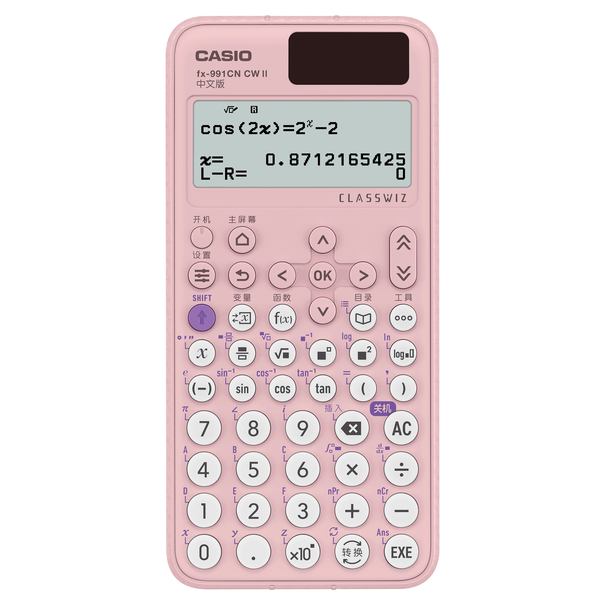 fx-991CN CW Ⅱ-PK | CASIO卡西欧官方网站