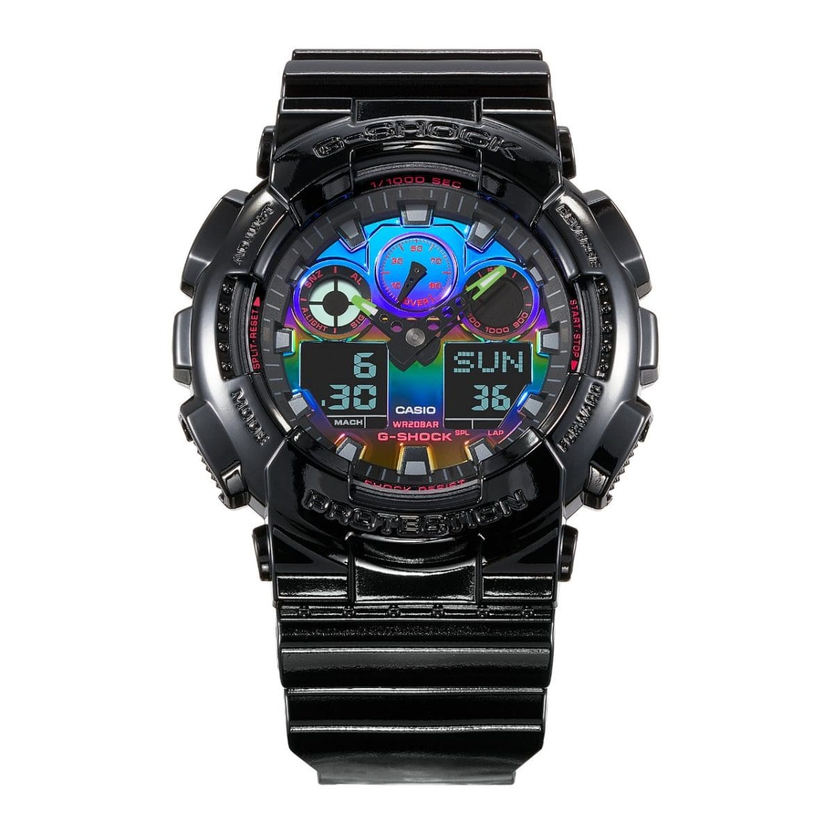 GA-100RGB-1A | G-SHOCK ANALÓGICO DIGITAL Negro | CASIO