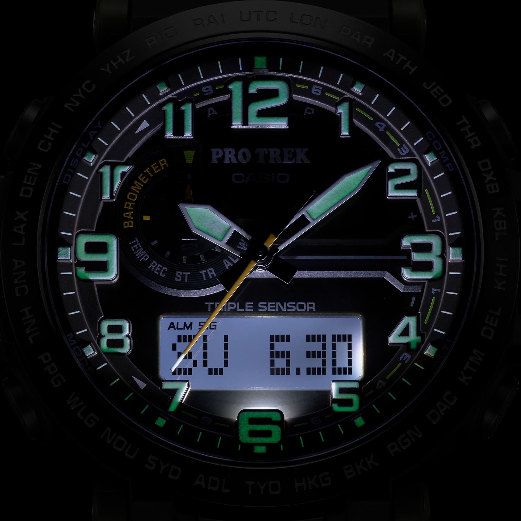 PRG-601YB-3 | PRO TREK Serie PRG-600 Negro | CASIO