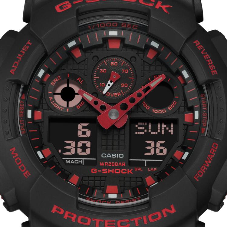 GA-100BNR-1A | G-SHOCK ANALOG-DIGITAL GA-100 SERIES | CASIO PHILIPPINES