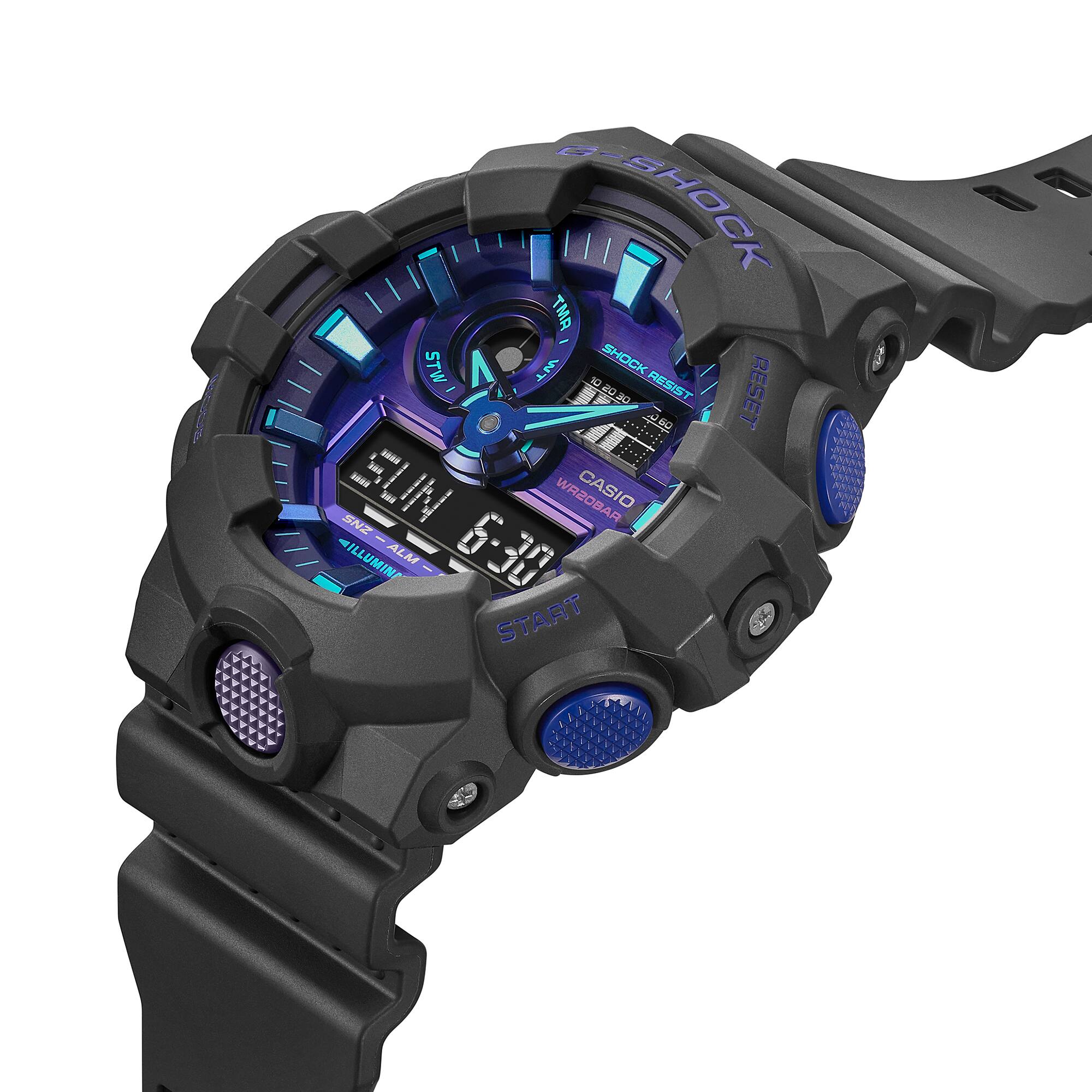 GA-700VB-1A | G-SHOCK ANALOG-DIGITAL VIRTUAL BLUE Series | CASIO SINGAPORE