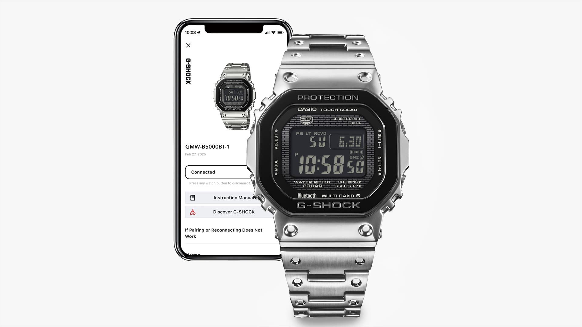 GMW-B5000BT-1 | G-SHOCK FULL METAL 5000 SERIES | CASIO SINGAPORE