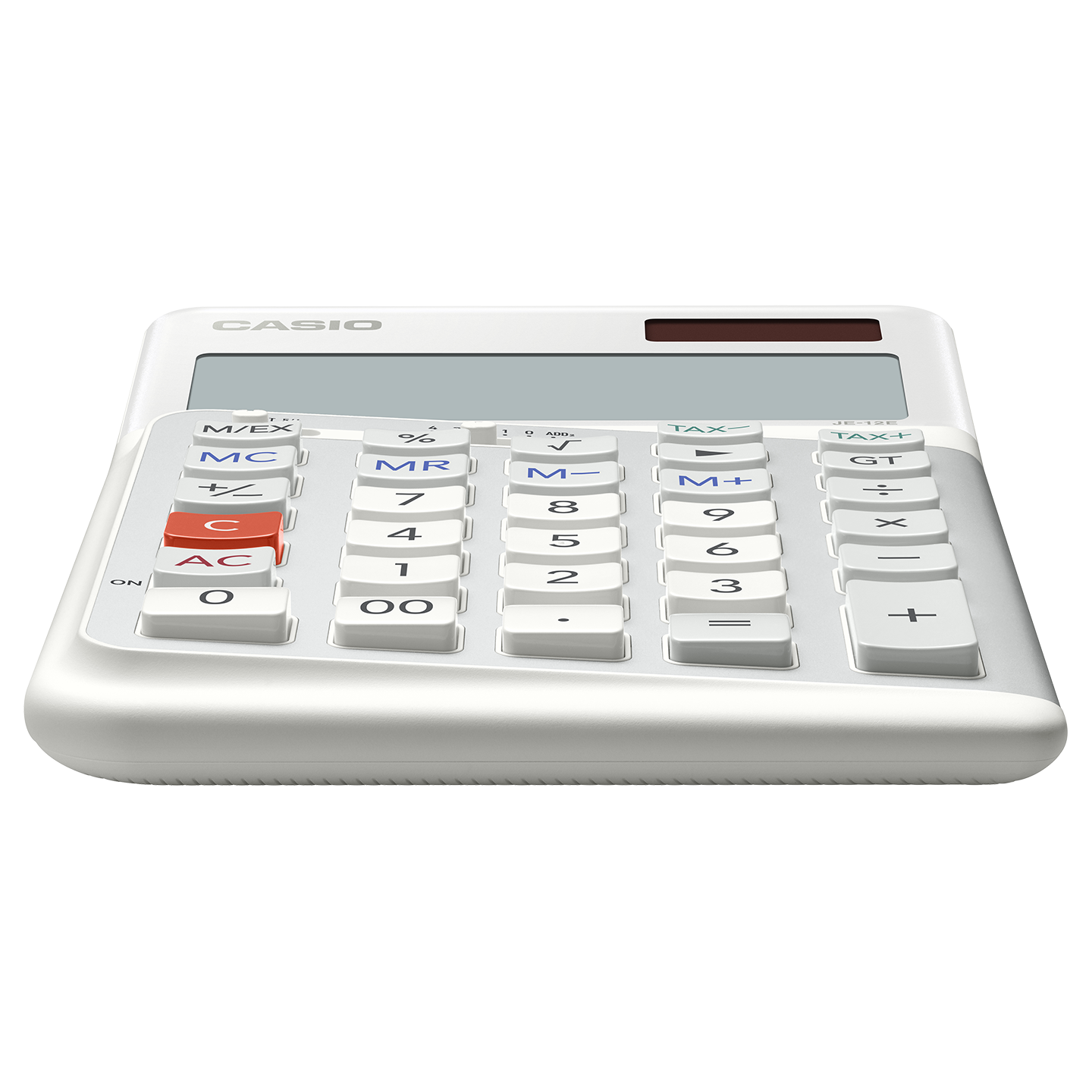 JE-12E-WE Compact Ergonomic Calculator | CASIO