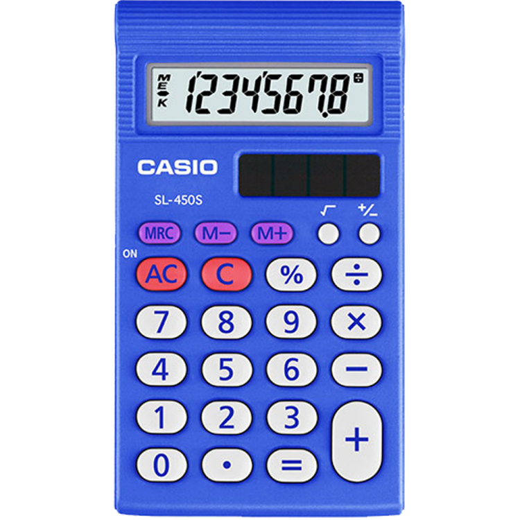 SL-450S | Blue Standard Calculator | CASIO