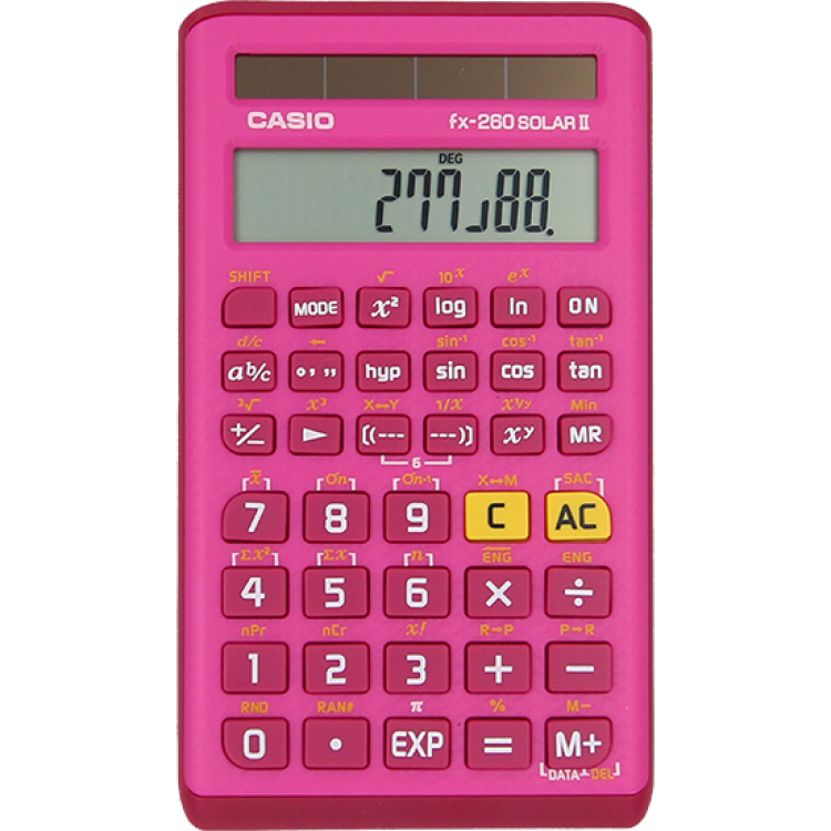 fx-260 SOLAR II Pink Edition | Scientific Calculator | CASIO