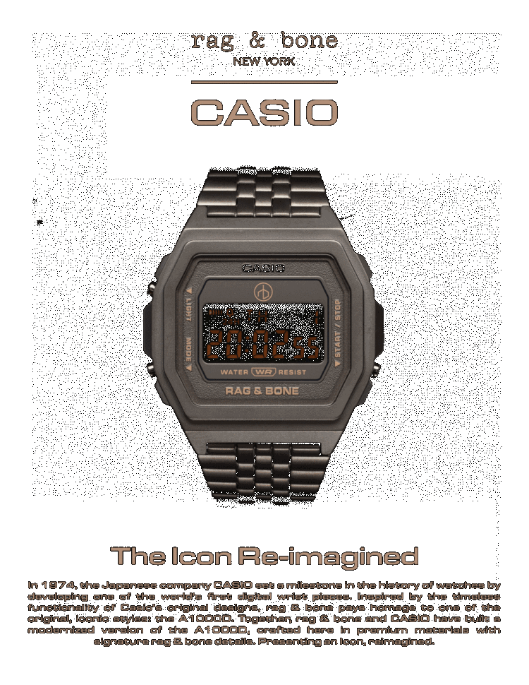 A1000RCG-8B | rag-and-bone Gray | CASIO