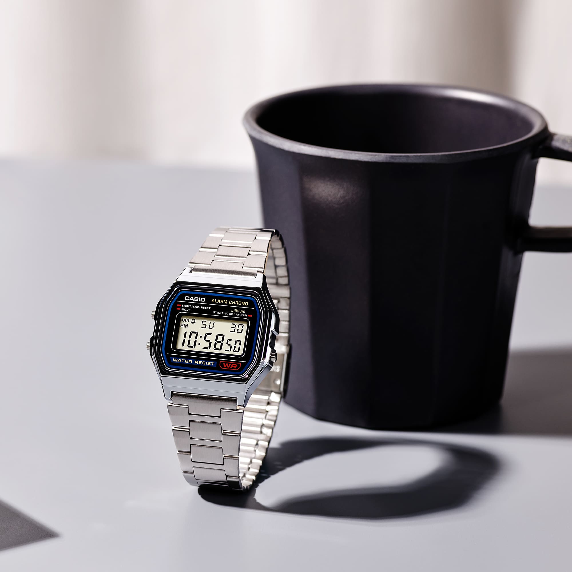A158WA-1 | Vintage Silver Stainless Steel Metal Watch | CASIO
