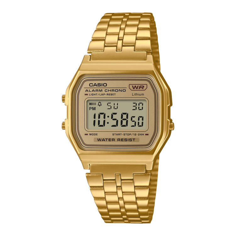 A158WETG-9AVT | Vintage All Gold Metal Watch | CASIO