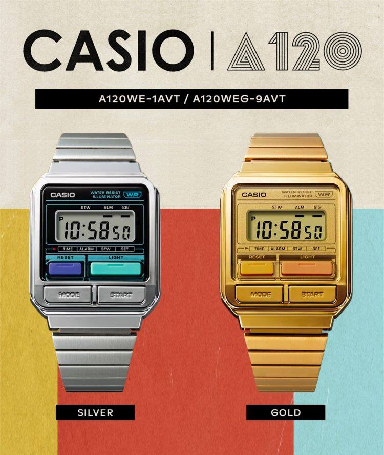 A120WE-1AVT | Vintage Silver | CASIO