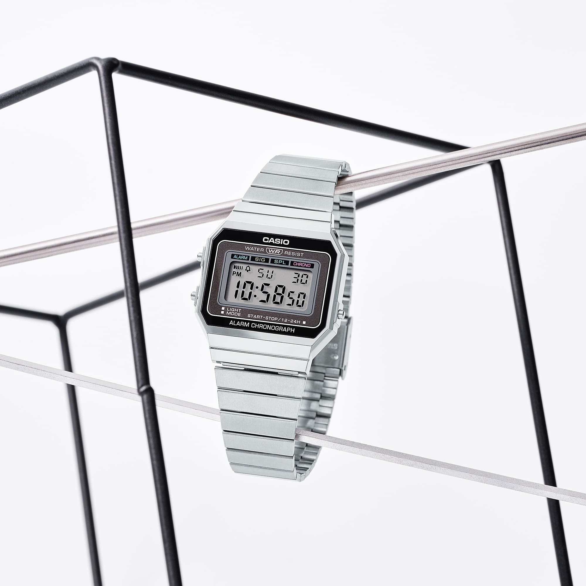 A700W-1A | Vintage Stainless Steel Silver Watch | CASIO