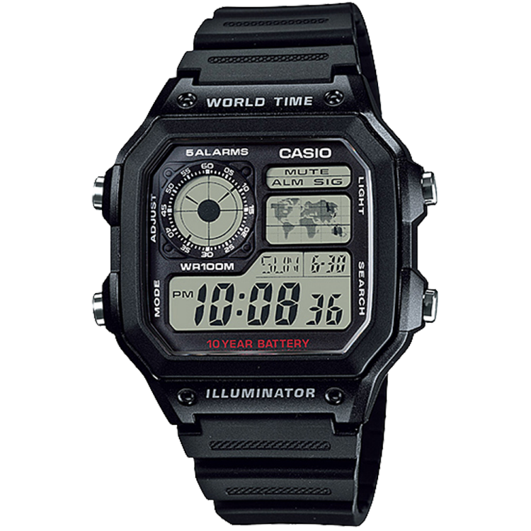 AE1200WH-1A | World Time Watch | Casio