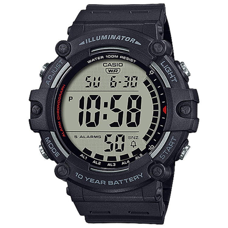 AE1500WH-1AV | Illuminator Night Black Digital Watch | CASIO