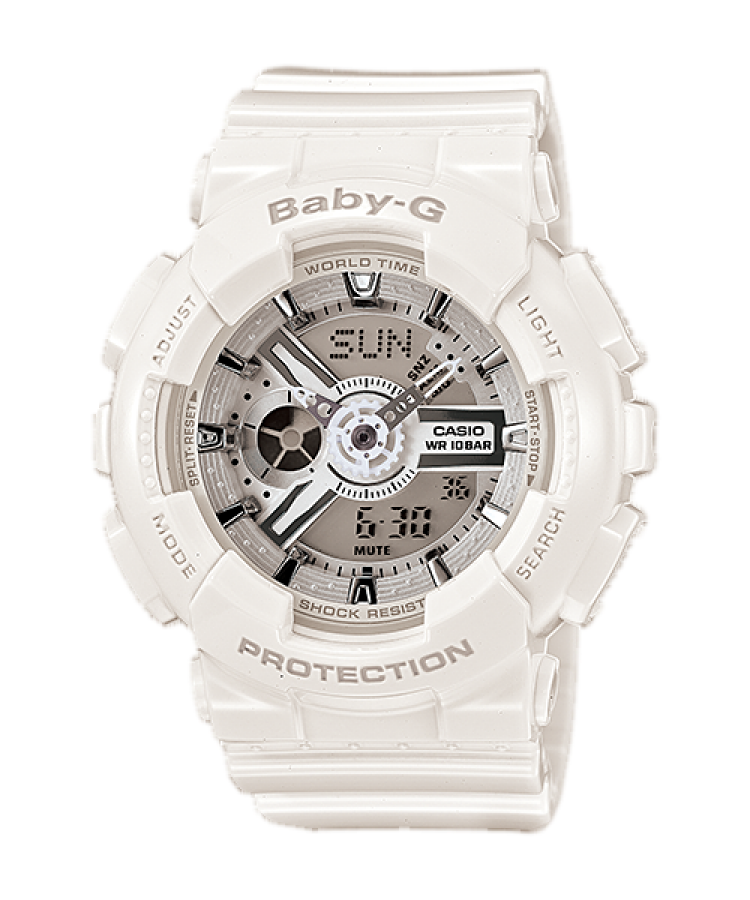 BA110-7A3 | BABY-G ANALOG DIGITAL White | CASIO