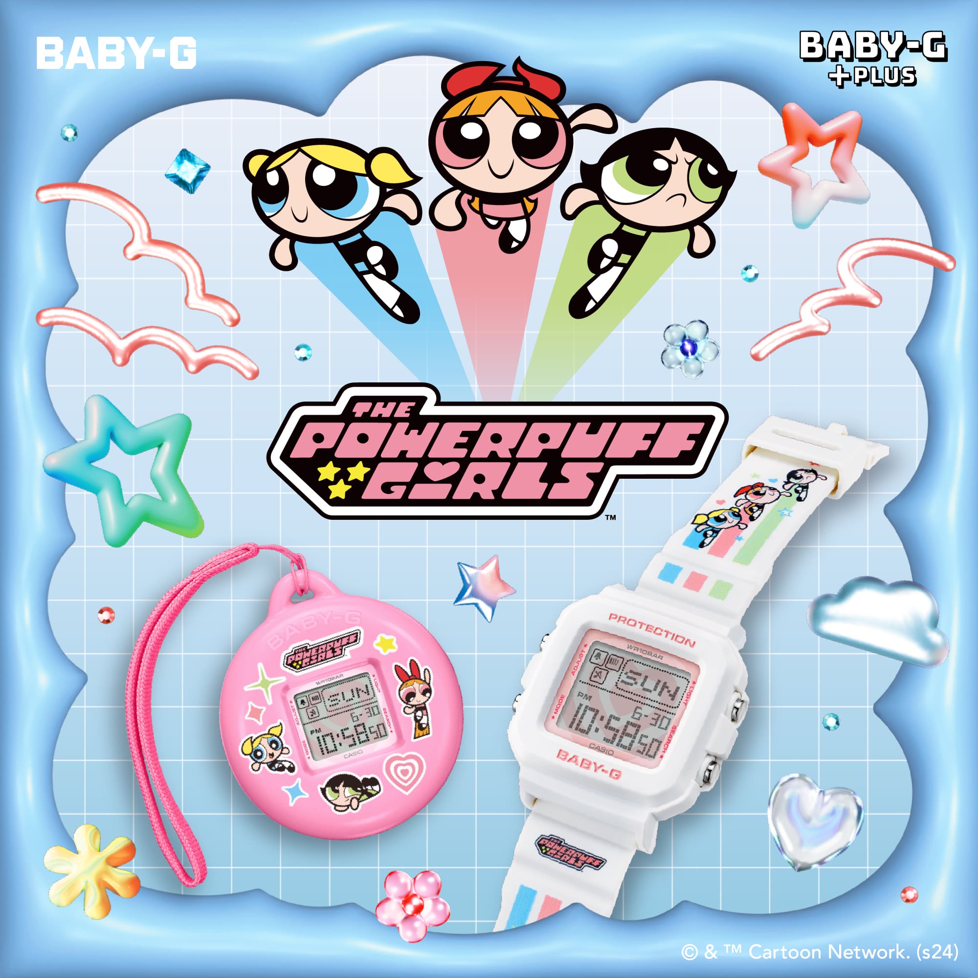 Neue Uhr: Casio Baby-G Powerpuff Girls BGD10KPP-7
