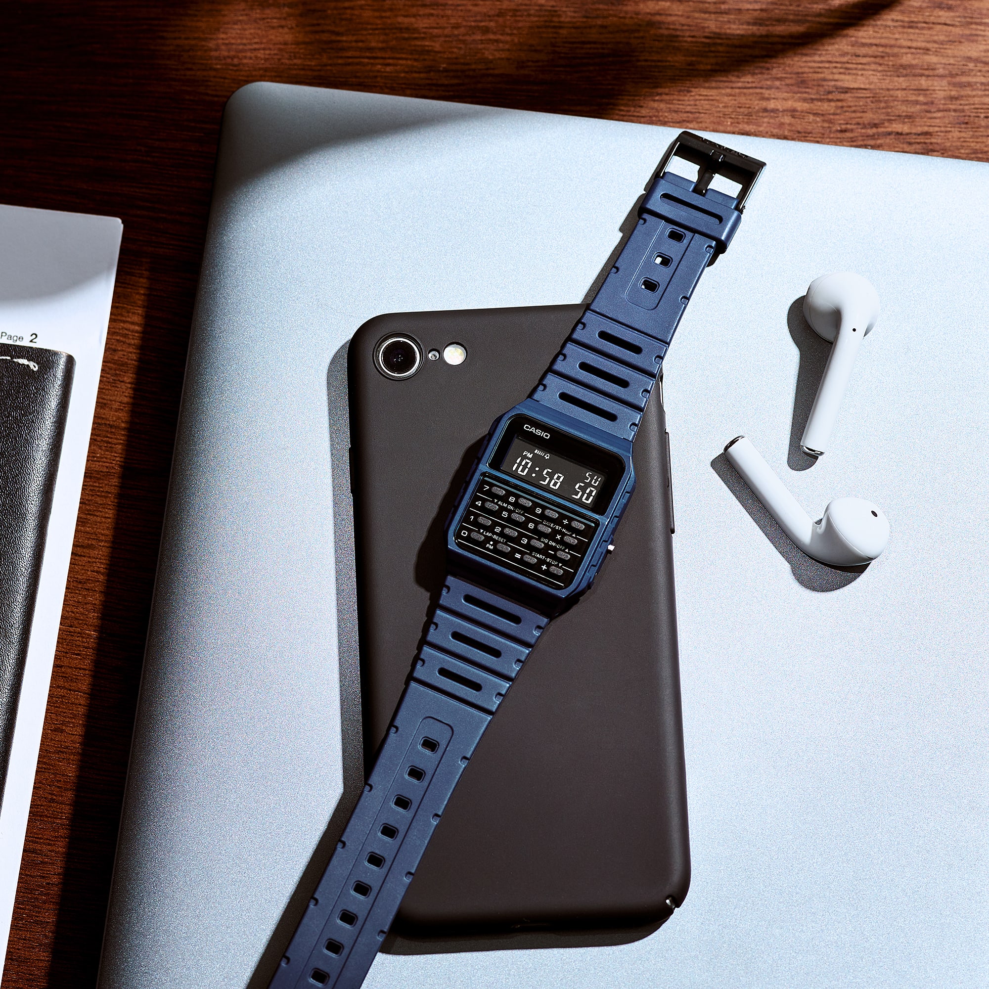 CA53WF-2B | Navy Blue Data Bank Watch | CASIO