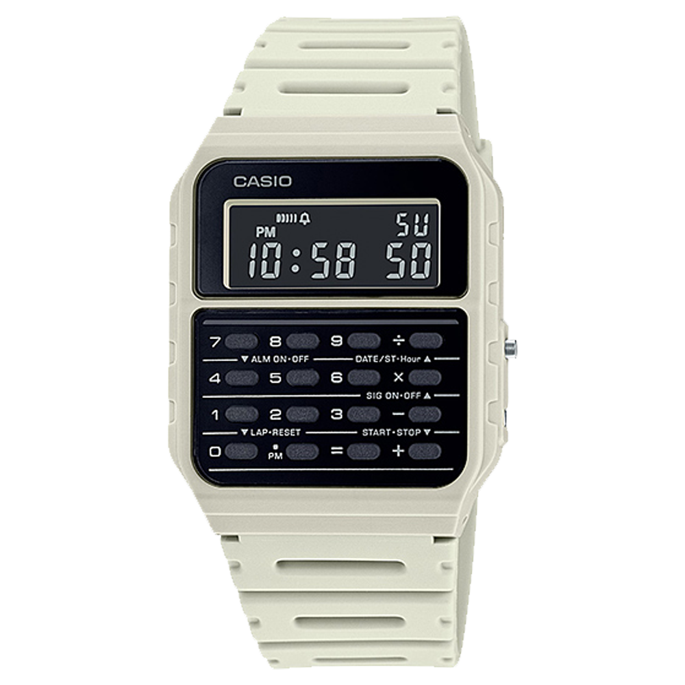CA53WF-8B | White Data Bank Watch | CASIO