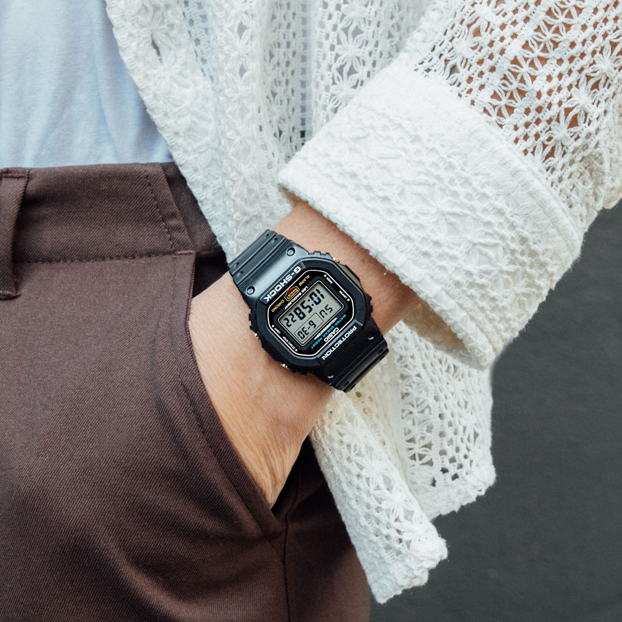 DW5600E-1V | Classic G-SHOCK DW5600E-1V Digital 5600 Series Watch | Casio