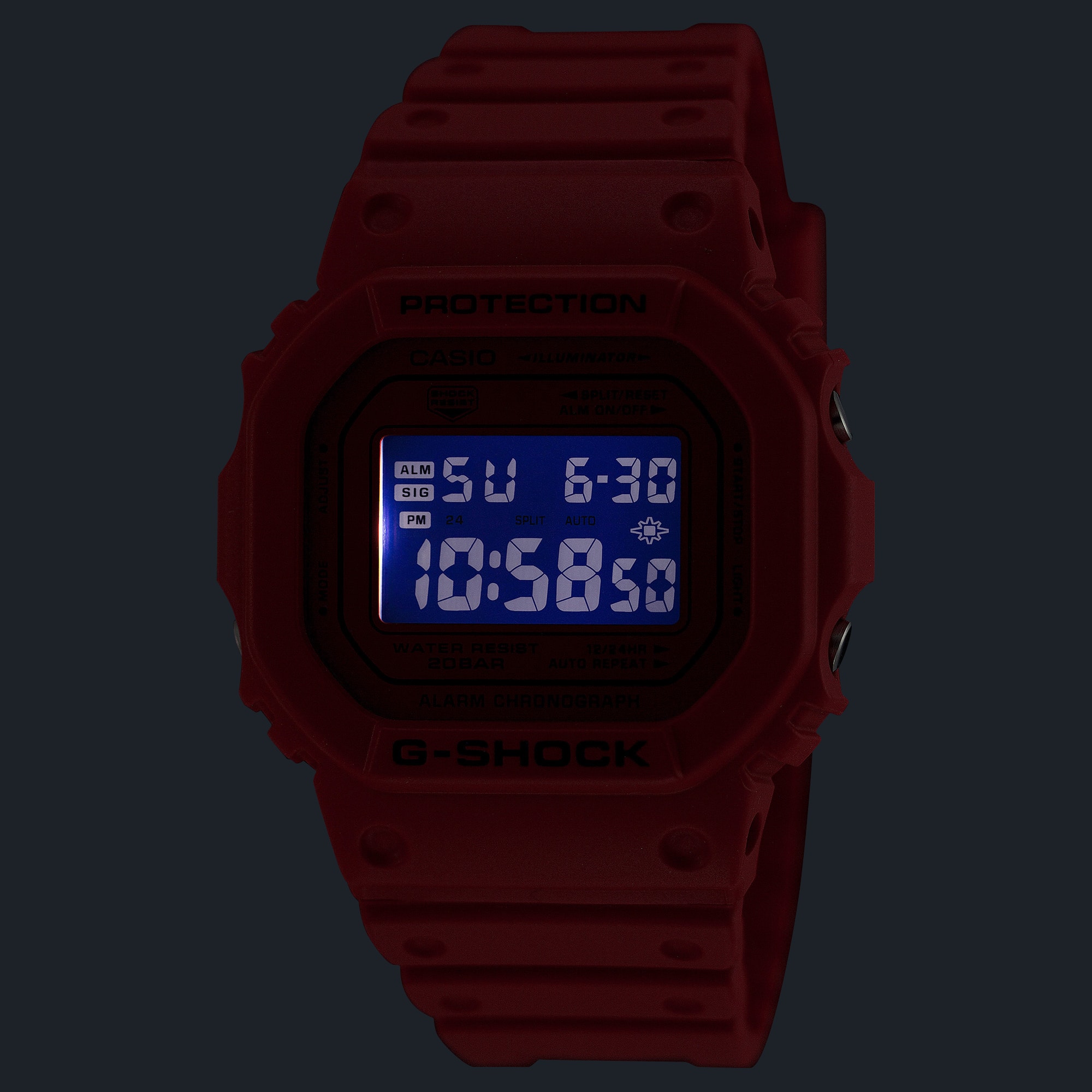 DW5600RRB-4 | G-SHOCK DIGITAL Red | CASIO