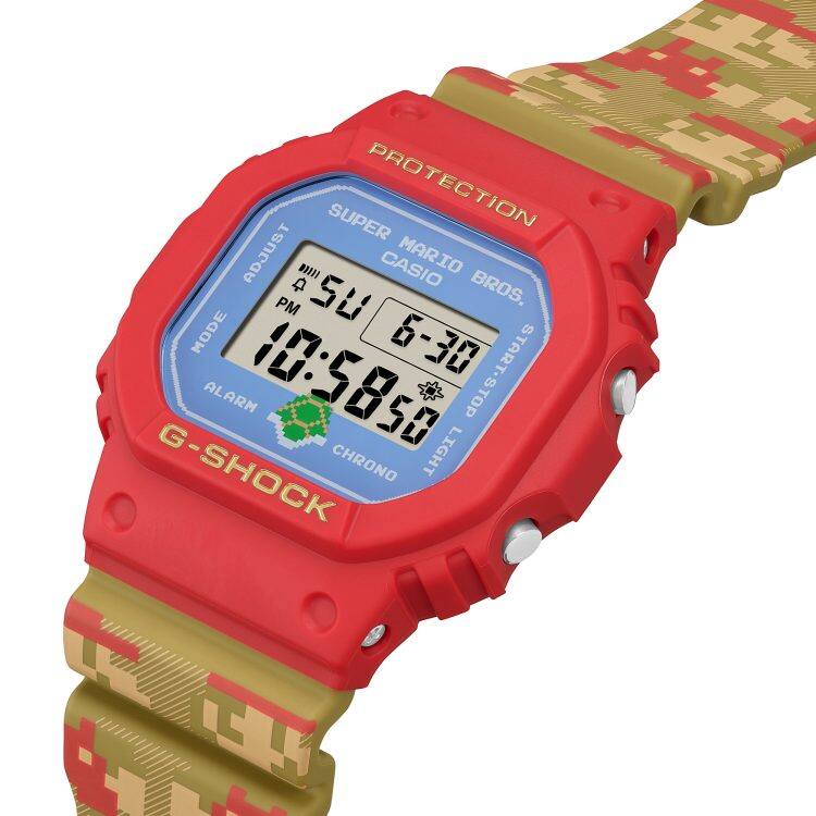 DW5600SMB-4 | SUPER MARIO BROS. Red G-SHOCK Watch | CASIO