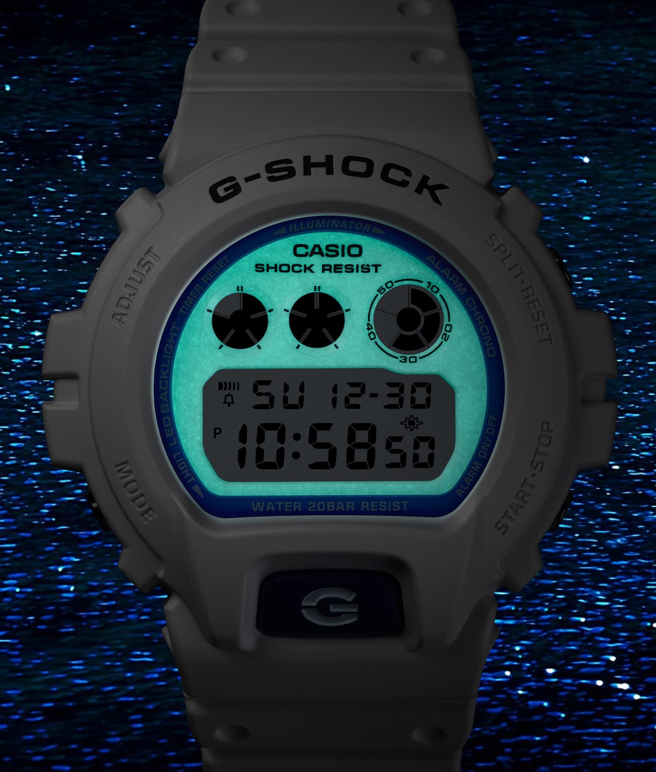 DW6900HDS-7 | G-SHOCK DIGITAL White | CASIO