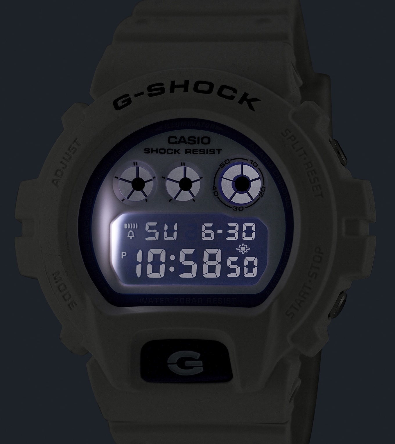 DW6900HDS-7 | G-SHOCK DIGITAL White | CASIO