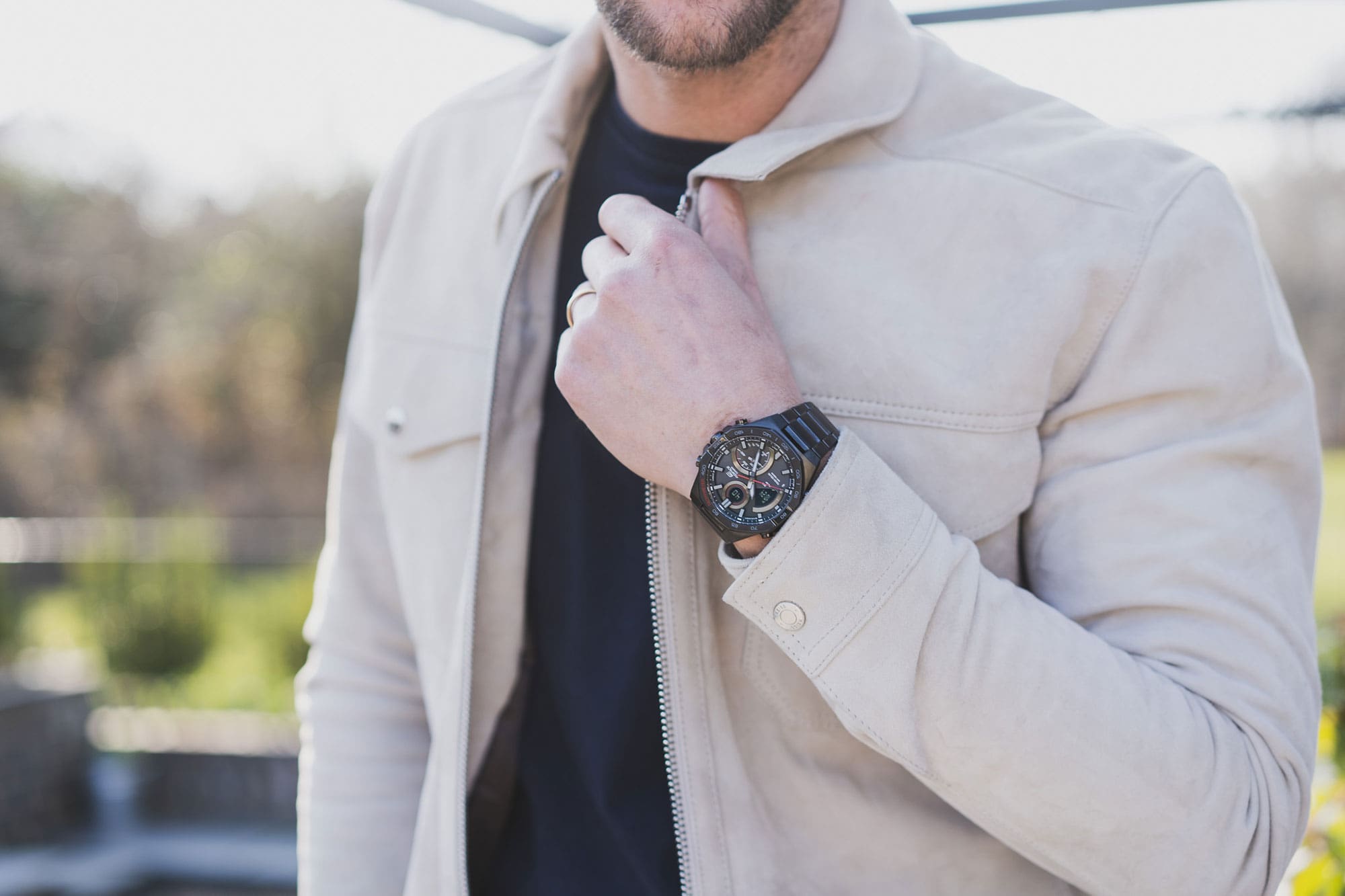 ECB950DC-1A | EDIFICE Digital Analog Tachymeter Watch