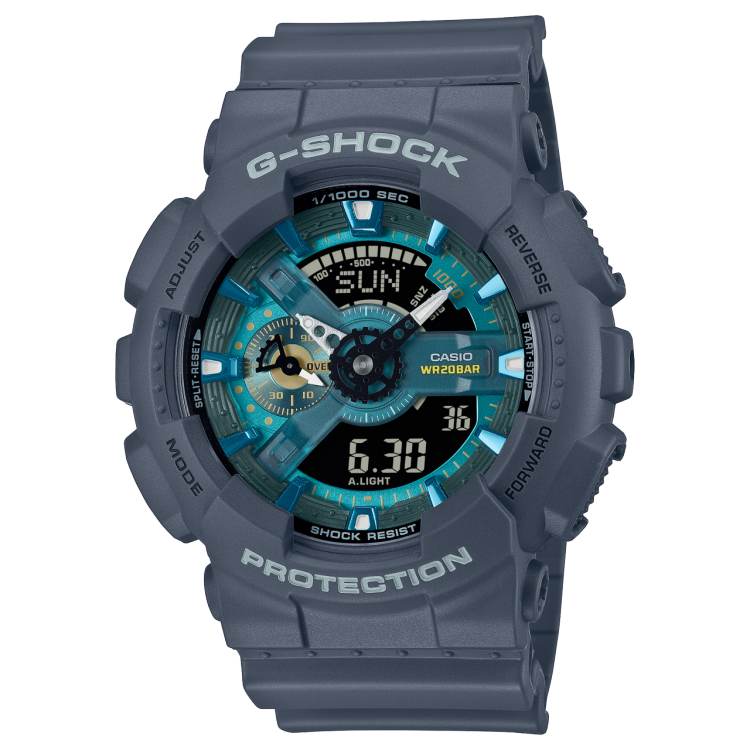 GA110AS-2A | Rugged G-SHOCK GA-110 Blue Dial Watches | Casio