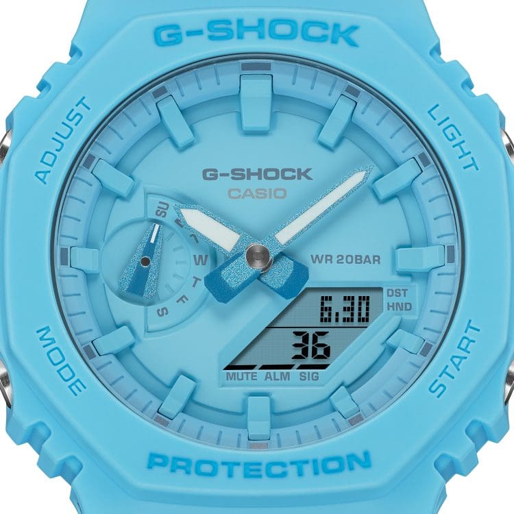 GA2100-2A2 | Light Blue, Blue Analog-Digital G-SHOCK Watch | Casio G-SHOCK