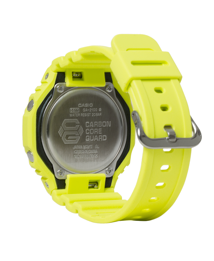 GA2100-9A9 | Yellow Analog-Digital G-SHOCK Watch | Casio G-SHOCK