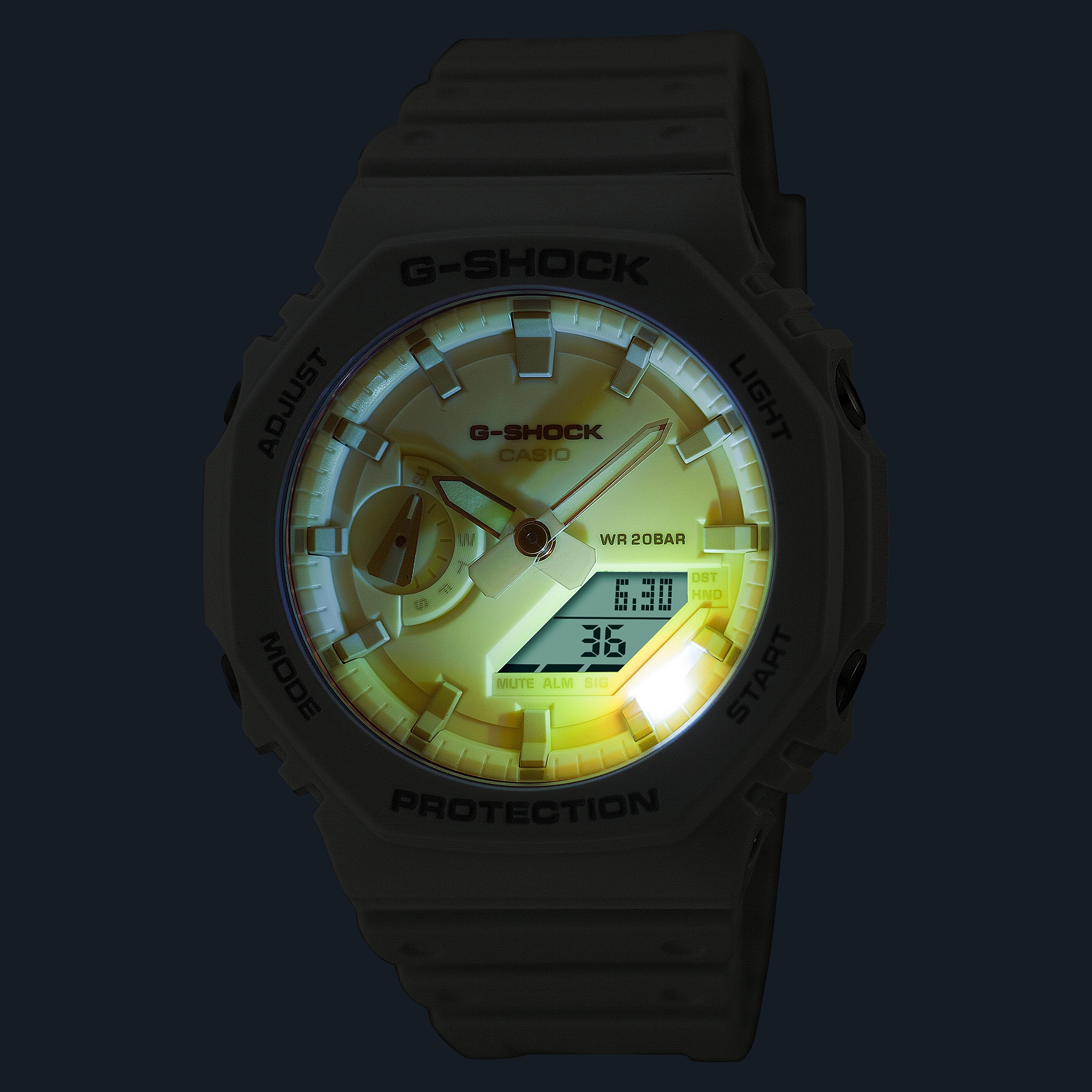 GA2100TL-7A | White Casio GA2100 Summer Watch | Casio G-SHOCK