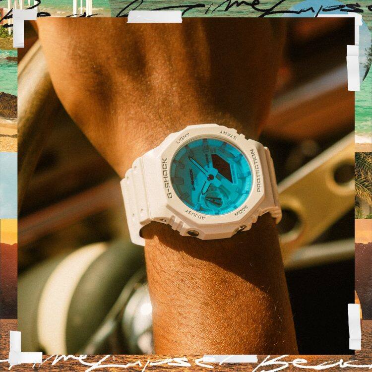 GA2100TL-7A | White Casio GA2100 Summer Watch | Casio G-SHOCK