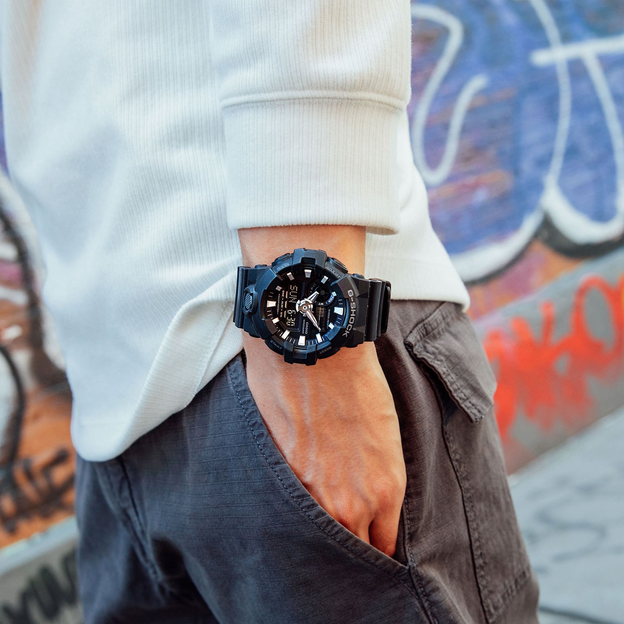 GA700-1B | Black Analog-digital Watch - G-SHOCK | CASIO
