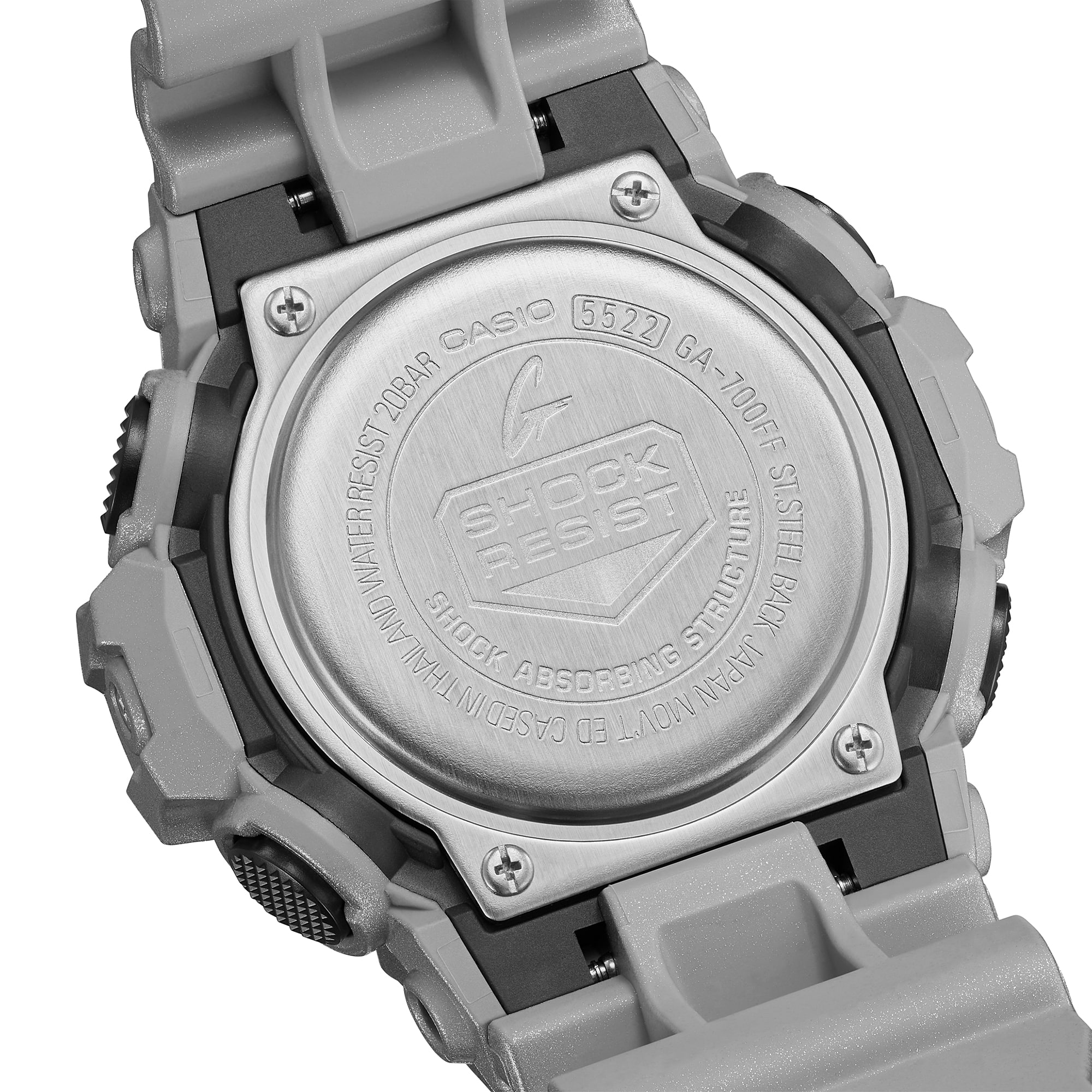 GA700FF-8A | Retro Futuristic Metallic Silver Men’s Watch by G-SHOCK ...