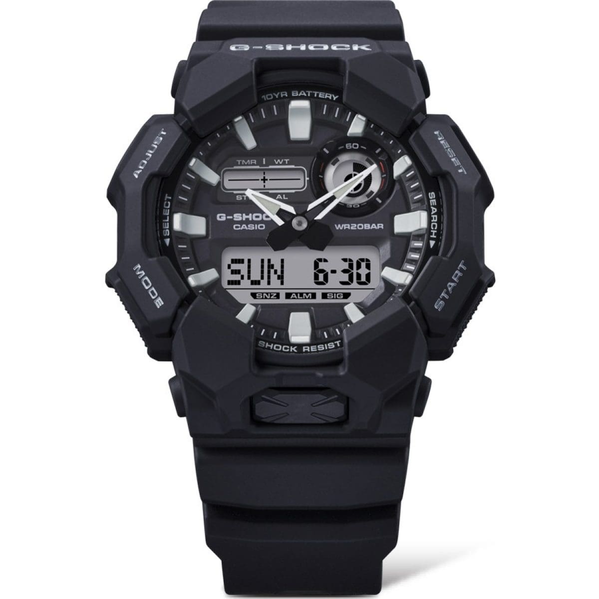 GA010-1A | G-SHOCK ANALOG-DIGITAL Black | CASIO