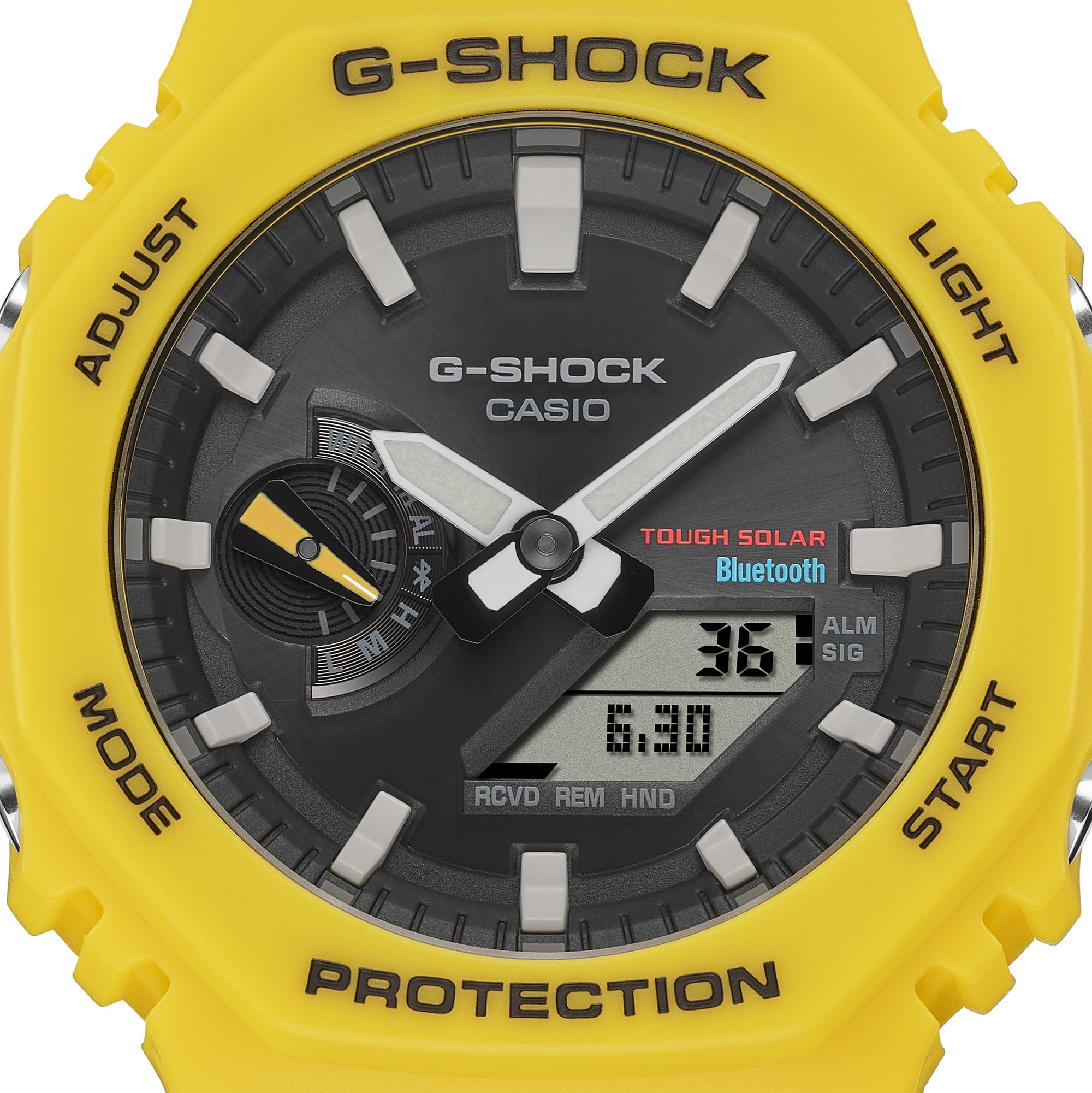 GAB2100C-9A | Yellow Analog-Digital Men's Watch - G-SHOCK | CASIO