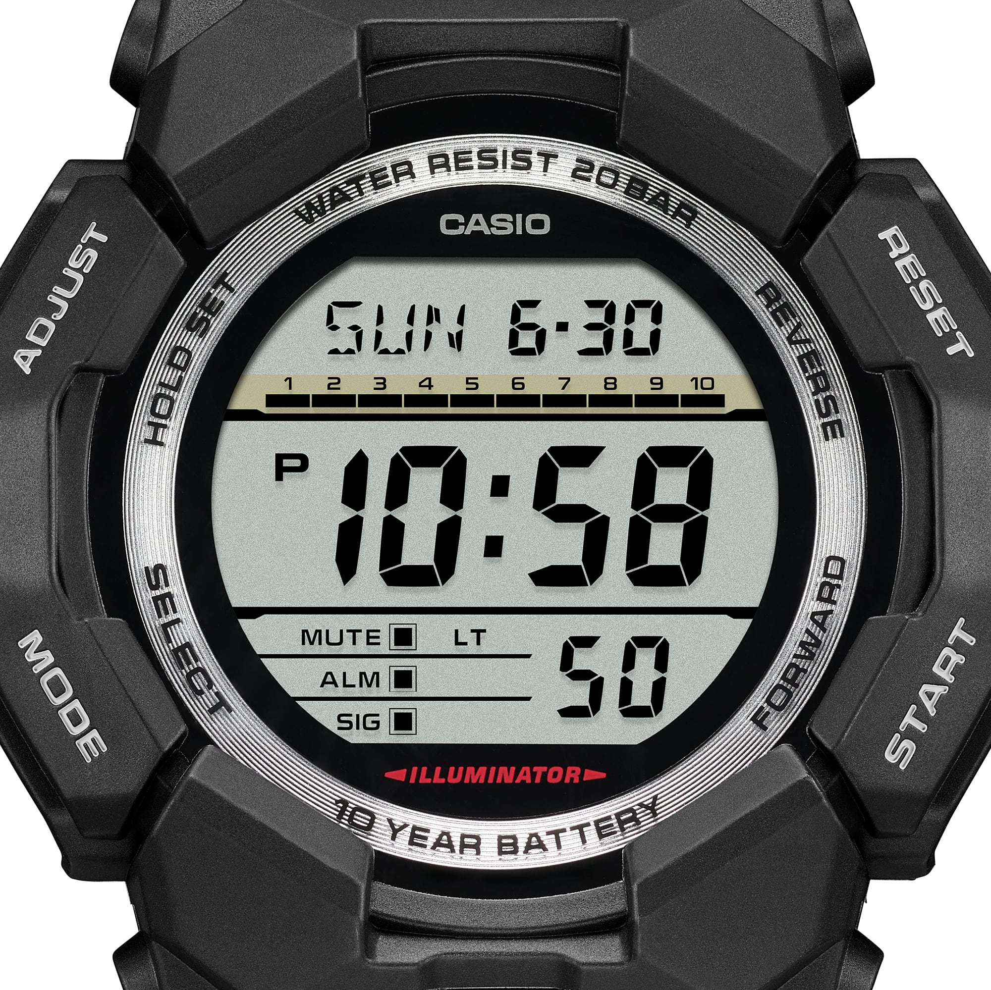 GD010-1 | G-SHOCK DIGITAL Black | CASIO
