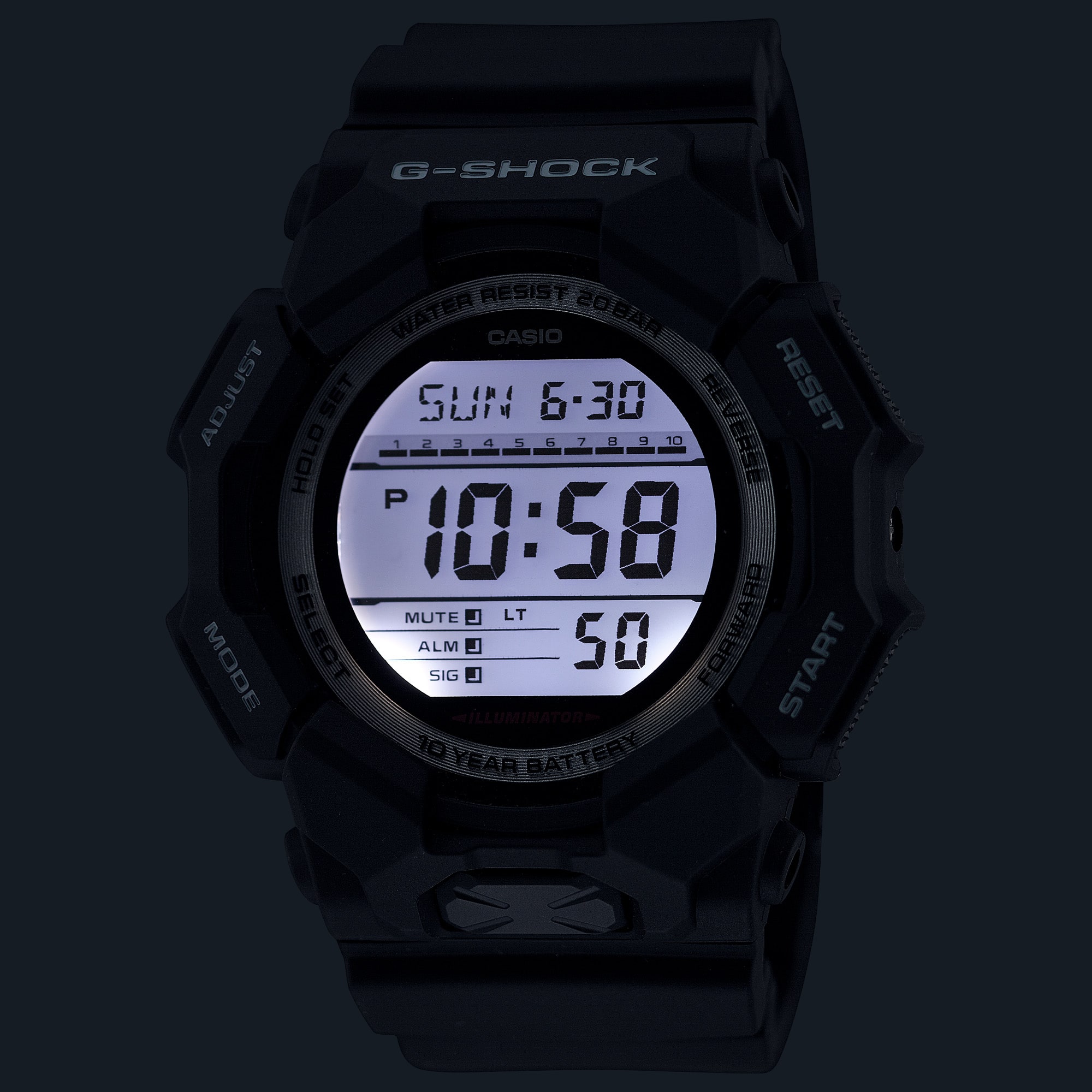 GD010-1 | G-SHOCK DIGITAL Black | CASIO