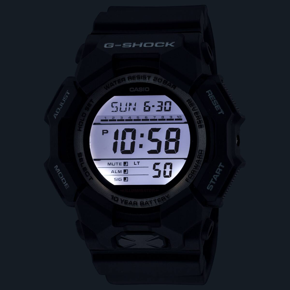 GD010-1 | G-SHOCK DIGITAL Black | CASIO