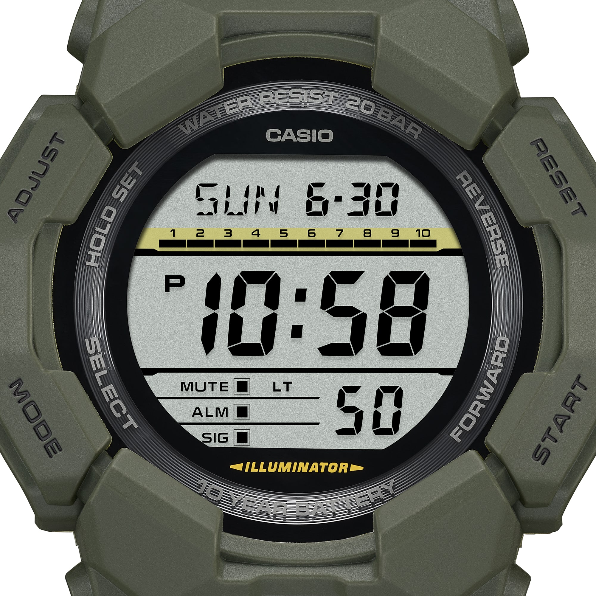GD010-3 | G-SHOCK DIGITAL Green | CASIO