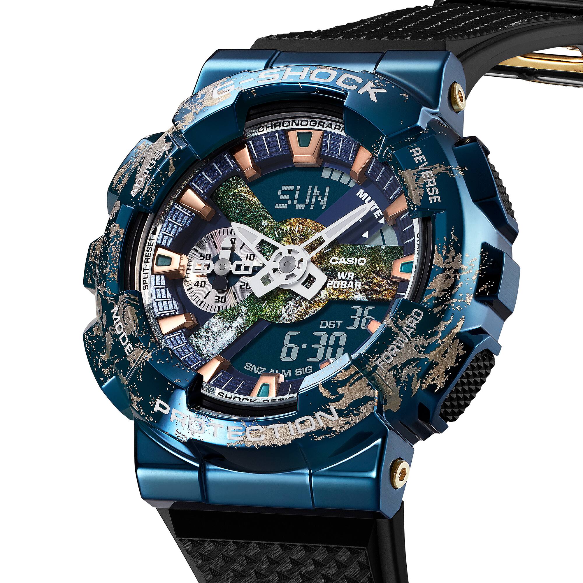 GM110EARTH-1 | G-SHOCK G-STEEL Blue, Light blue | CASIO