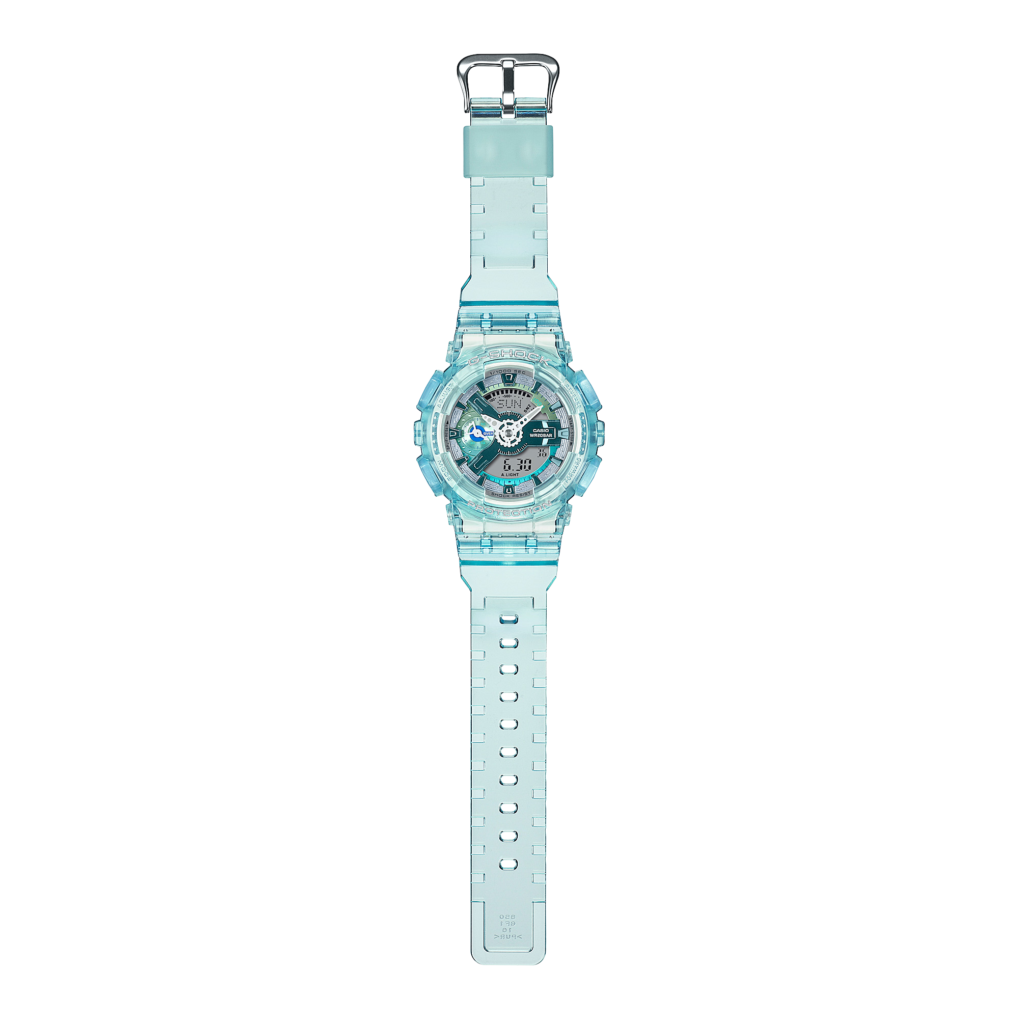 GMAS110VW-2A | Turquoise Transparent Watch | Casio G-SHOCK