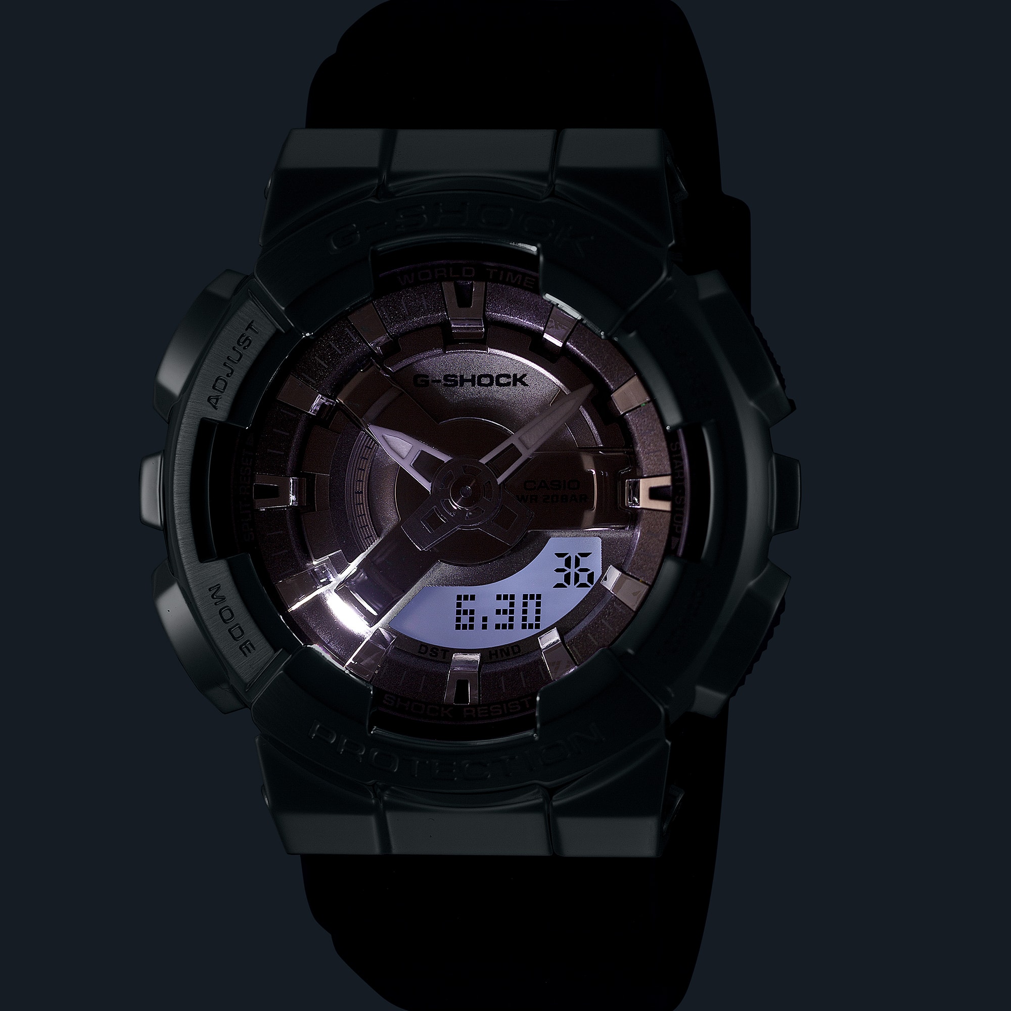 GMS110-1A | G-SHOCK ANALOG-DIGITAL Silver | CASIO