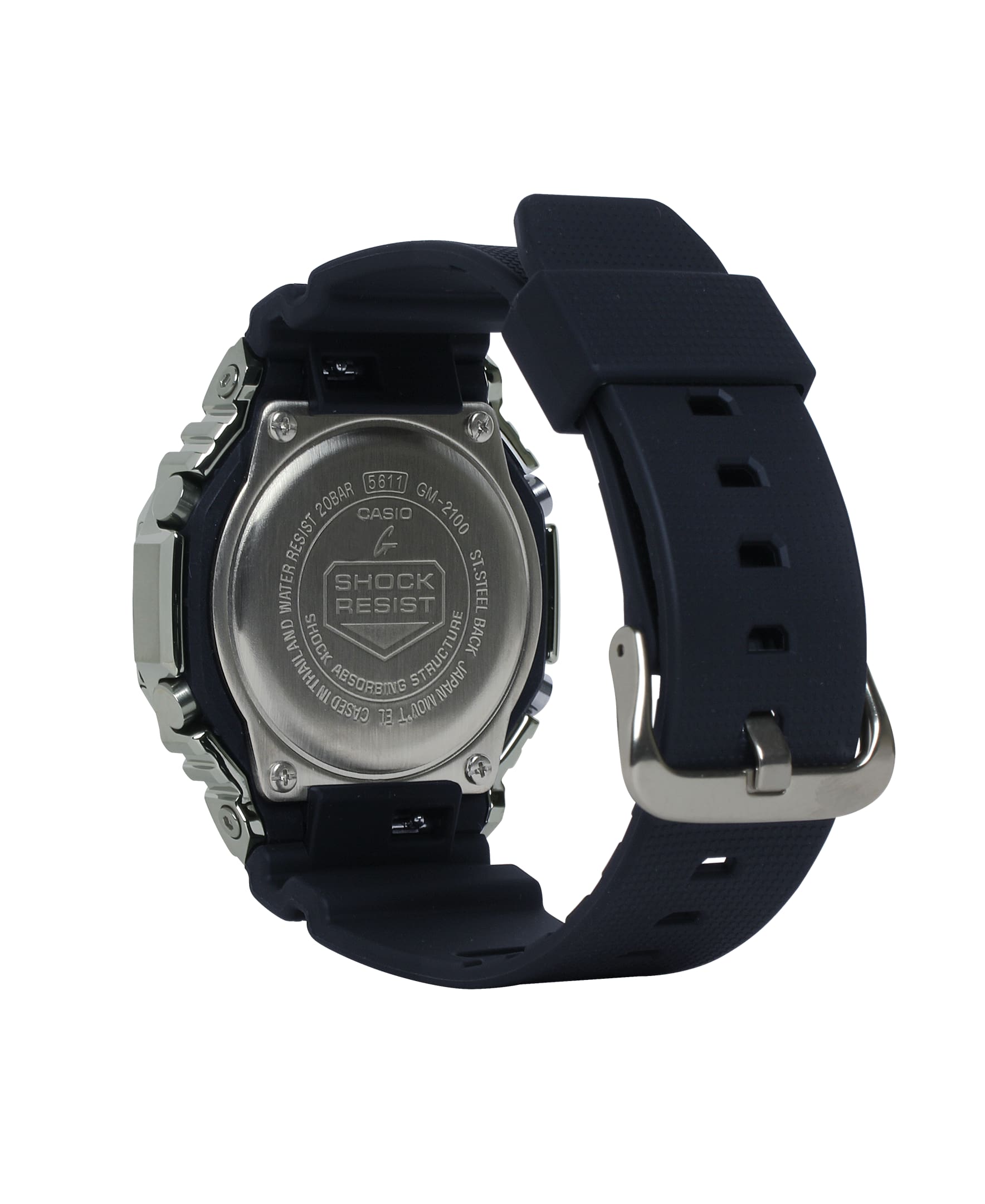 GM2100-1A | Black/Silver Steel Metal Watch | Casio G-SHOCK