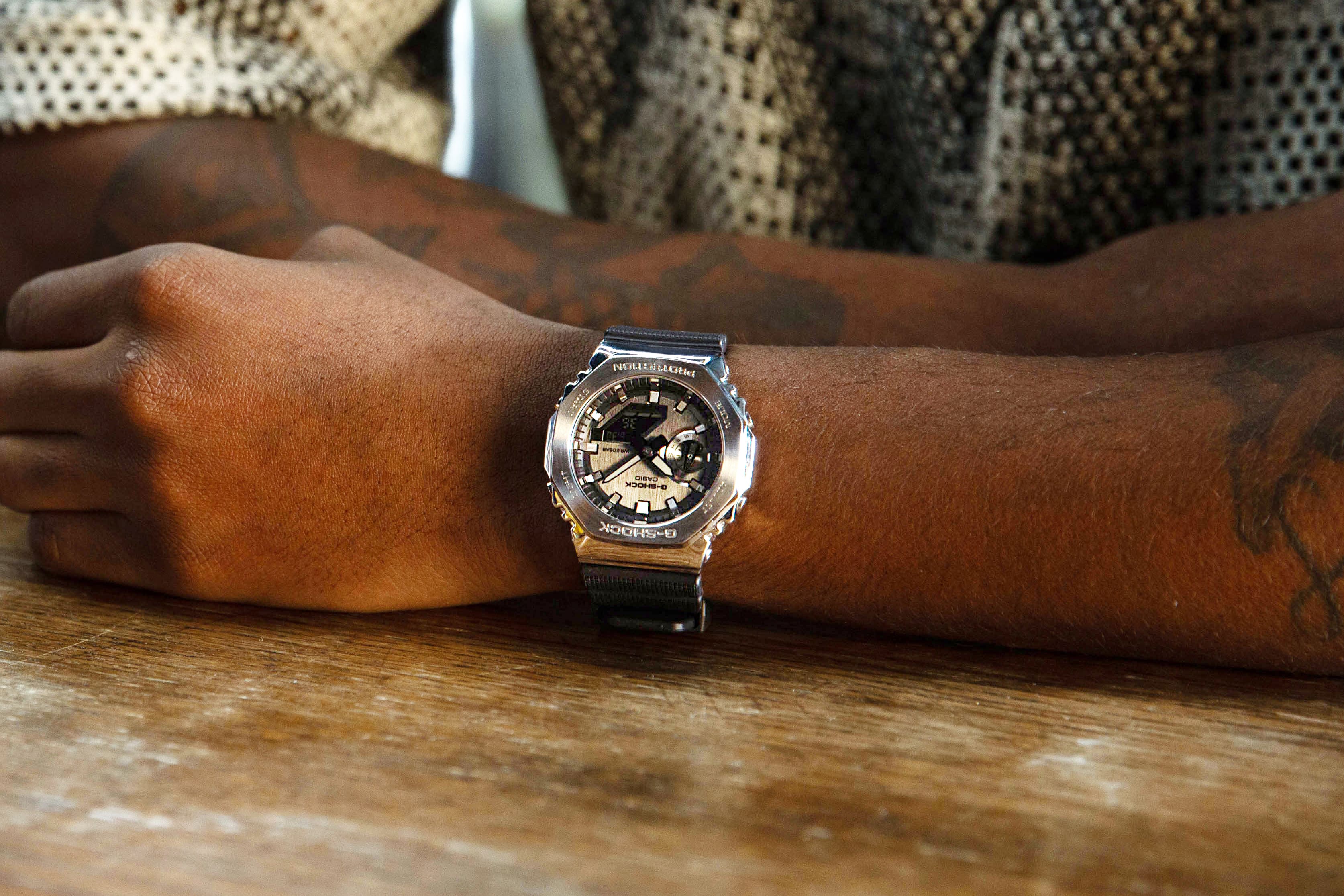 GM2100-1A | Black/Silver Steel Metal Watch | Casio G-SHOCK