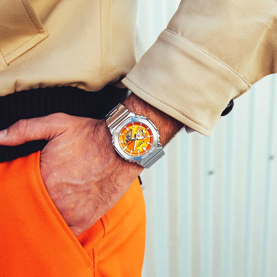 GM2110D-4A | Luxury Watch: Orange Dial Watch | Casio G-SHOCK